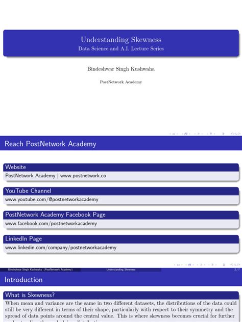 Skewness Pdf Skewness Symmetry