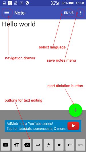 speech to text for android devices