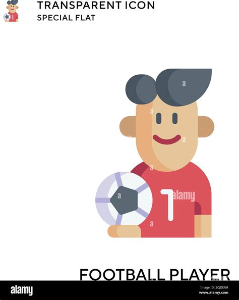Football Player Vector Icon Flat Style Illustration Eps 10 Vector