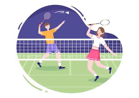Badminton Court Clipart