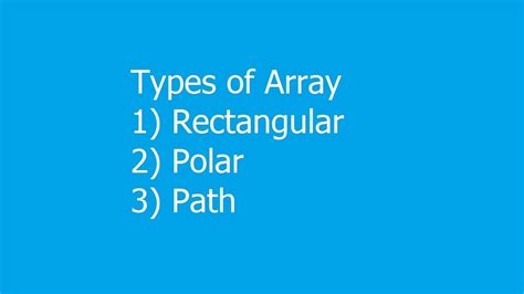 How To Create An Array Rectangularpolarpath In Autocad Youtube