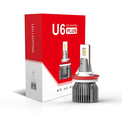 Flip Led Chip U6 Plus Led Headlight Bulb All In One Conversion Kit