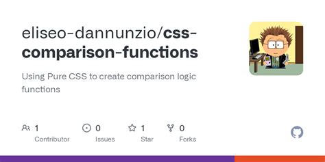 Github Eliseo Dannunziocss Comparison Functions Using Pure Css To Create Comparison Logic