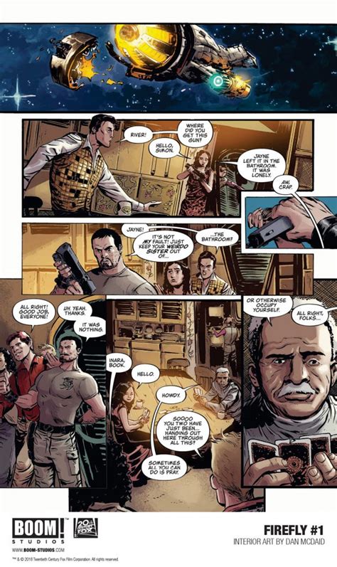 Preview 5 Pages Of Firefly 1 As The Ship Catches Fire