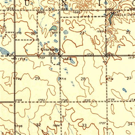 Pukwana Sd 1941 62500 Scale Map By United States Geological Survey Avenza Maps
