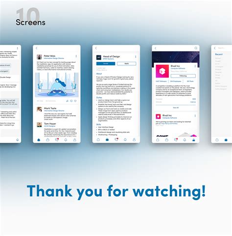 Linkedin Mobile App Uiux Design Behance