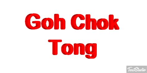 Goh Chok Tong Celebrity Animated  Logo Designs