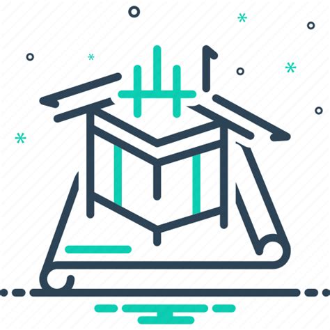 Architecture Architect Development Interior Design Project Blueprint Modelling Icon