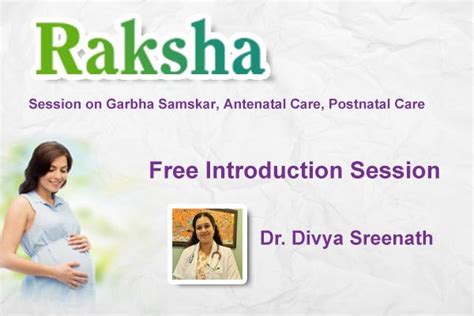 Raksha Introduction Session By Dr Divya Sreenath M S