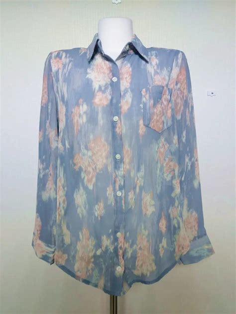 여성셔츠 수채화느낌 프로방스 파스텔 55 66 77 세컨웨어헬로마켓