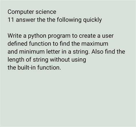 Solved Computer Science Answer The The Following Quickly Chegg