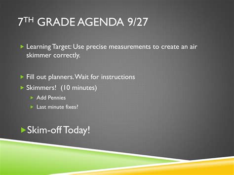 Ppt 7 Th Grade Stem Agenda Powerpoint Presentation Free Download Id 2503002