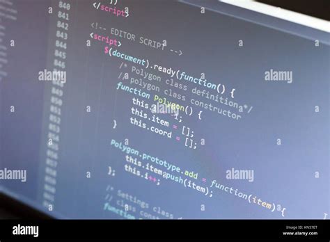 Javascript Code Computer Programming Source Code Abstract Screen Of