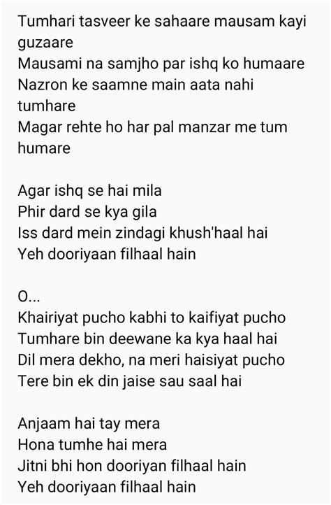 Best 12 Song Khairiyat Singer Arijit Singh Movie Chichore Lyrics