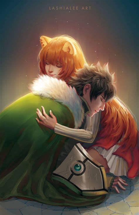 Raphtalia X Naofumi By Lashialee On DeviantArt Anime Romance Anime Figures Aesthetic Anime