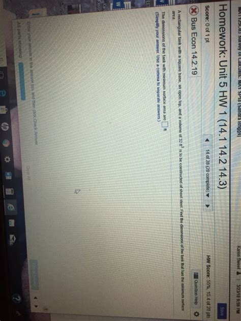 Solved Homework Unit 5 Hw 1 14 1 14 2 14 3 Score 0 Of 1