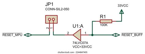 Vector Schematic Diagram Electrical Circuit Resistor Stock Vector Royalty Free 2244847405