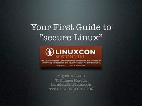 Linux Security In Operating System Pptx