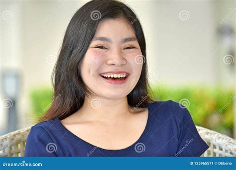 Smiling Young Filipina Female Stock Image Image Of Joyful Smile