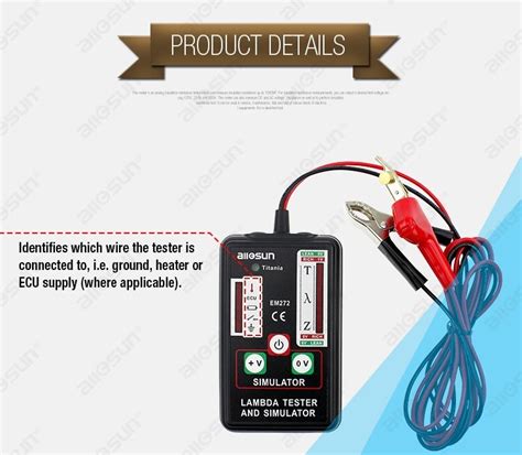 Automotive Oxygen Sensor Tester Simulator Zirconia Titania Portable