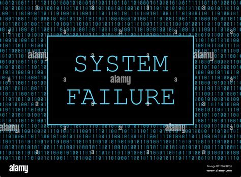 System Failure Screen Computer Technology Vector Concept Graphics