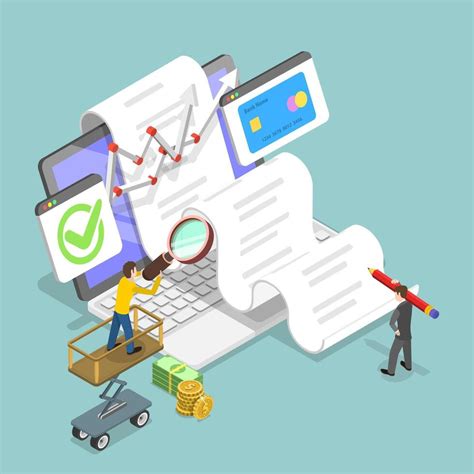 3d Isometric Flat Illustration Of Data Analytics Stock Trading
