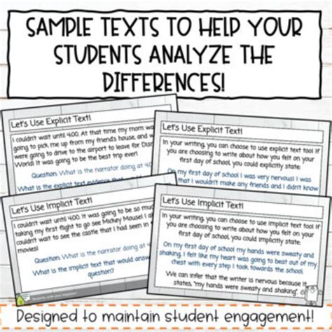 4th 5th Grade Explicit Vs Implicit Text Lessons Implicit Vs Explicit Texts