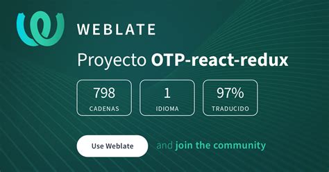 otp react redux spanish hosted weblate