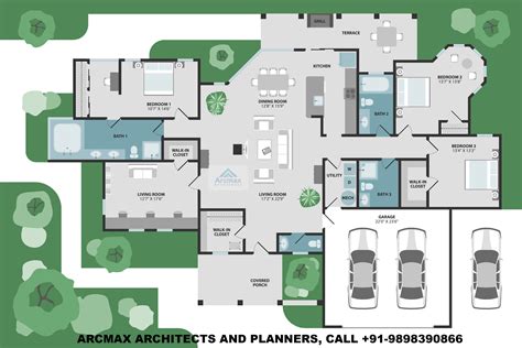 4BHK Luxury Villa Design Floor Plans Type 1 Arcmaxarchitect