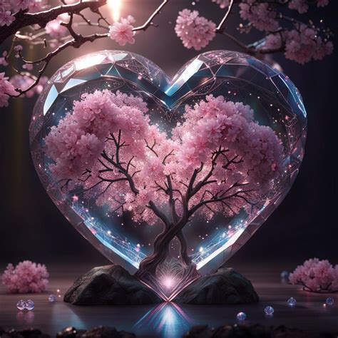 Epic Crystal Heart Ai Generated Artwork Nightcafe Creator