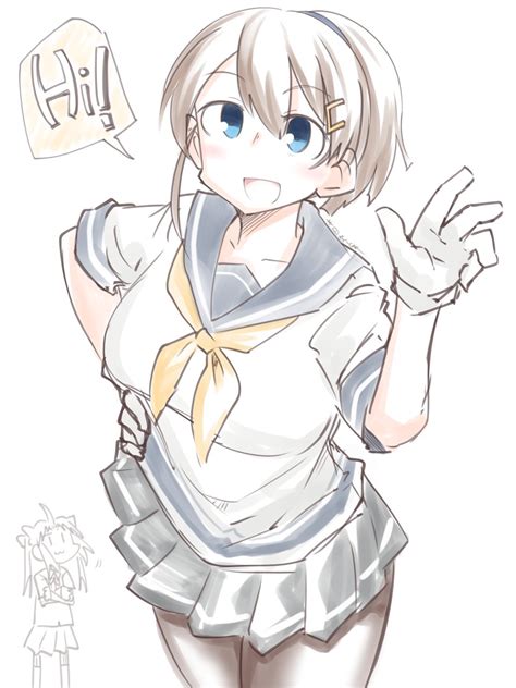 Hamakaze Kagerou And Intrepid Kantai Collection Drawn By Honketsu Danbooru