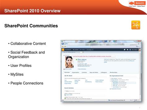 PPT SharePoint 2010 Overview PowerPoint Presentation Free Download ID 98331