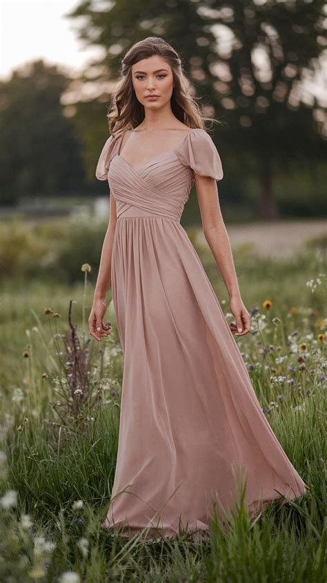 Elegant Bridesmaid Chiffon Dress Options The Bridal Tip