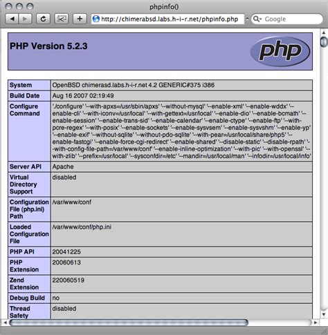 Hir Information Report Sysadmin Sunday Openbsd Apache Mysql
