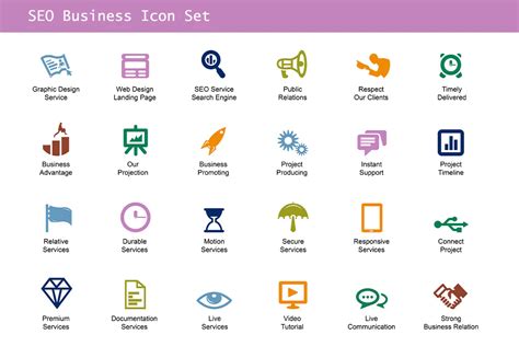 96 آیکون سئو و کسب و کار کد محصول 145432