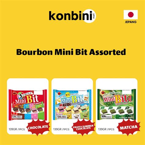 Jual Konbini Jepang Bourbon Mini Bit Assort Chocolate 139g 16pcs