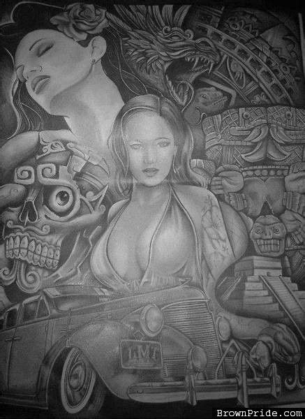 Chicano Lowrider Brown Pride Art Lowrider Art Inspiration Low