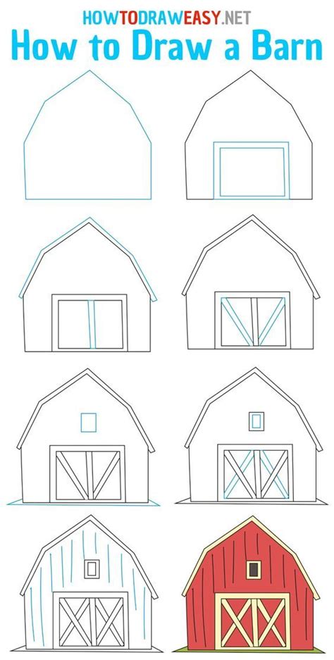 Best 13 How To Draw A Barn Really Easy Drawing Tutorial Artofit