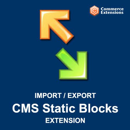 Import Export CMS Static Blocks Magento Extension