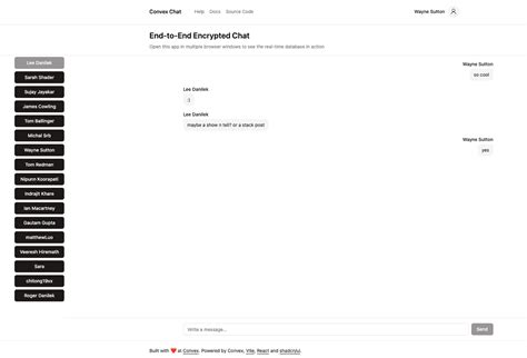 End To End Encrypted Chat