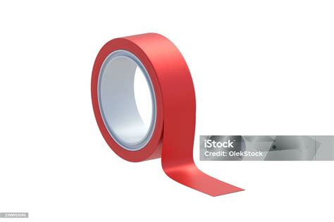 접착 절연 테이프의 단일 롤은 흰색 배경에 격리되어 있습니다 3d 렌더링 3차원 형태에 대한 스톡 사진 및 기타 이미지 3차원 형태 건설 산업 고무 Istock