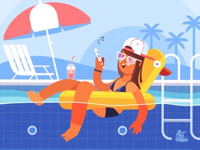Pool Time Animated Motion Graphics Inspiration Motion Design