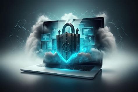 Premium Photo Cyber Security Data Protection Cyberattacks Concept On Blue Background