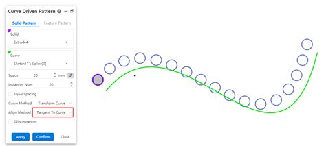 Curve Driven Pattern Crowncad