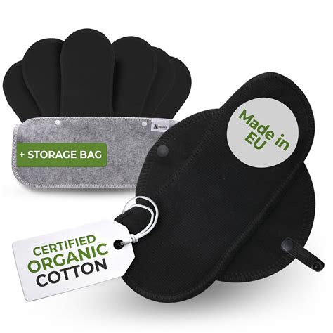 Buy Wholesale Organic Cotton Reusable Panty Liners With Wings 7 Pack