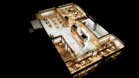 대형 호프집 인테리어 3d 디자인 도면 제작·수정 포트폴리오 크몽