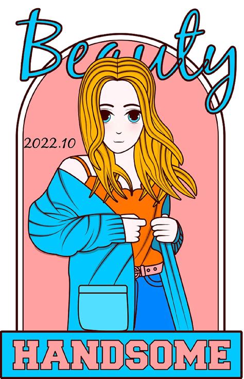 潮流插画 人物半身插画 宇皓 站酷zcool