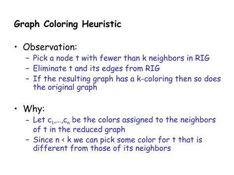 0015register Allocation Graph Coloring Ppt Programming Languages
