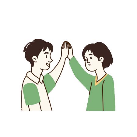 Animiertes High Five