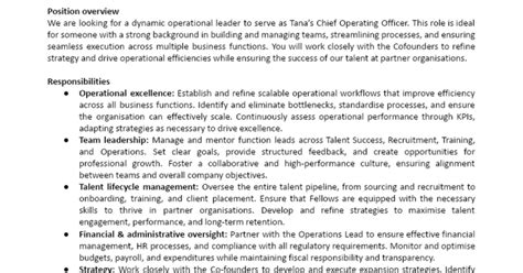 Chief Operating Officer Docx Chris Maclay 20 Comments